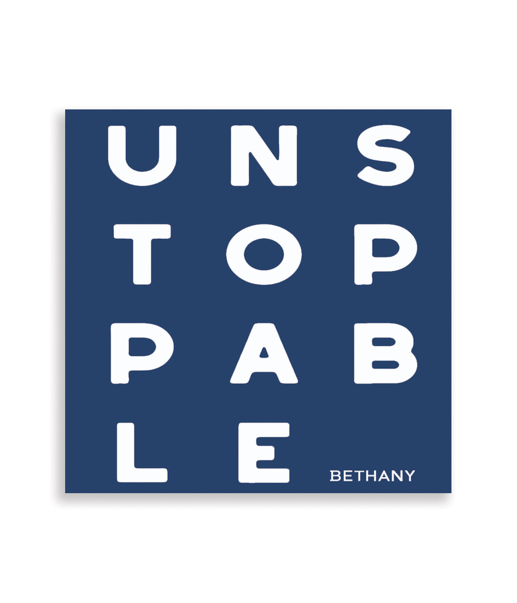 3"x3" Sticker: UNSTOPPABLE (3-Pack) – BethanyHamilton